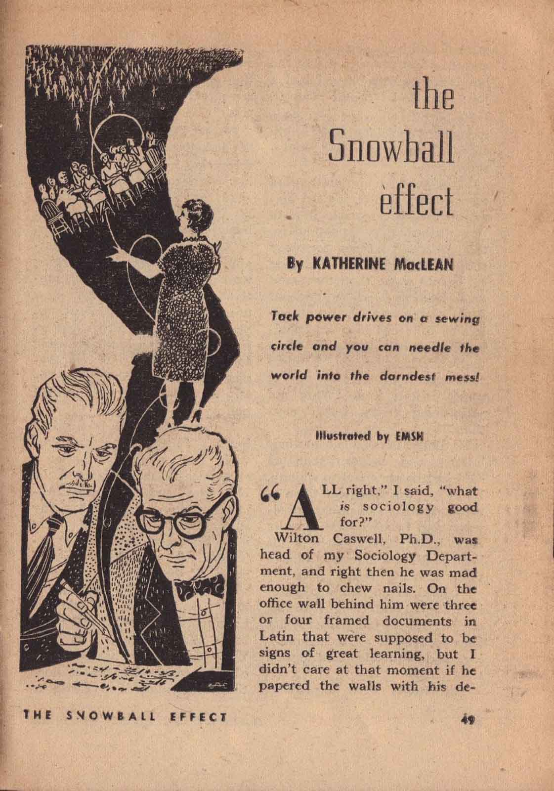 “The Snowball Effect” by Katherine MacLean – Classics of Science Fiction