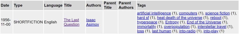 “The Last Question” by Isaac Asimov – Classics of Science Fiction