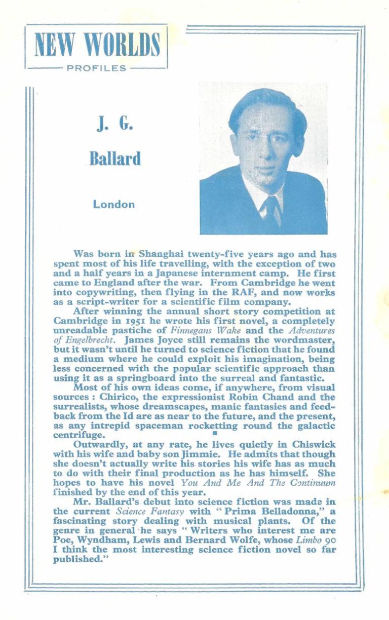 J. G. Ballard’s Double Debut – Classics of Science Fiction