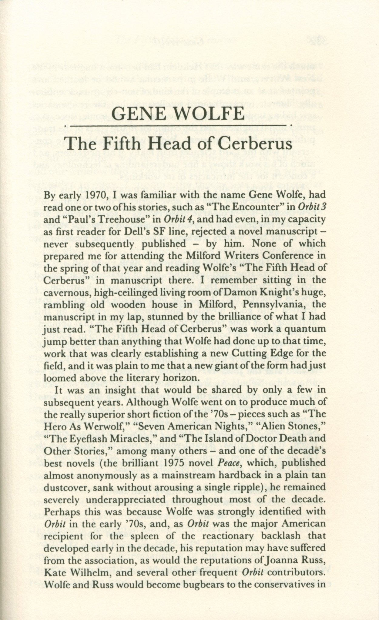 “The Fifth Head of Cerberus” by Gene Wolfe – Classics of Science Fiction
