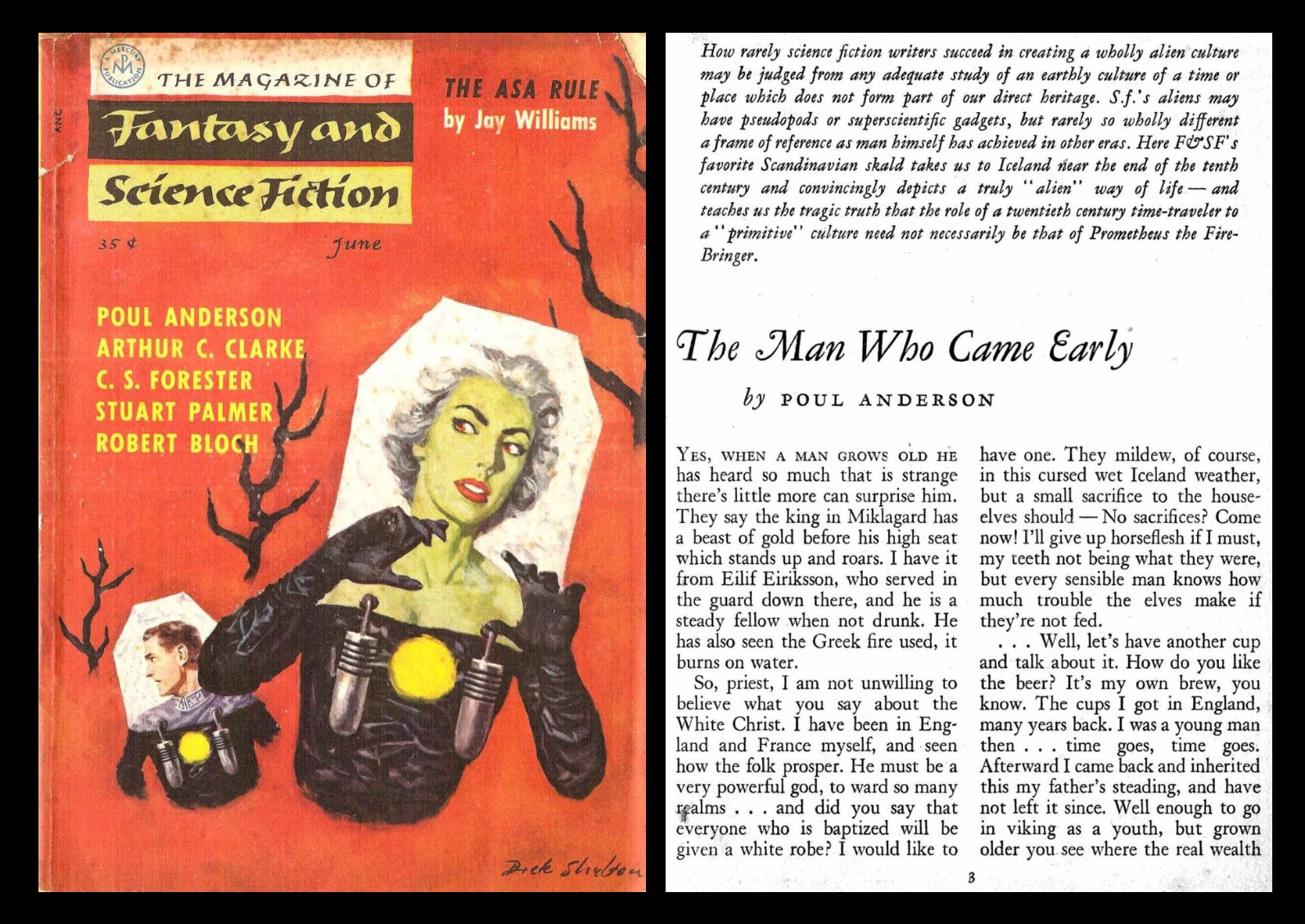 “The Man Who Came Early” by Poul Anderson – Classics of Science Fiction