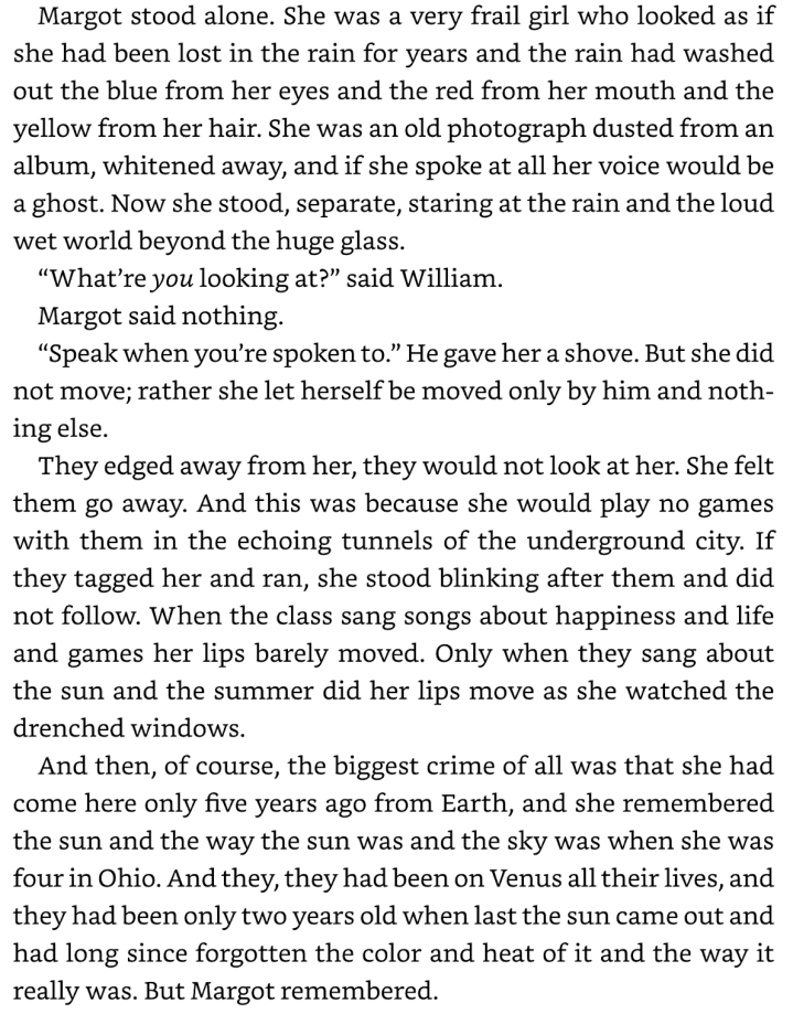 “All Summer in a Day” by Ray Bradbury – Classics of Science Fiction