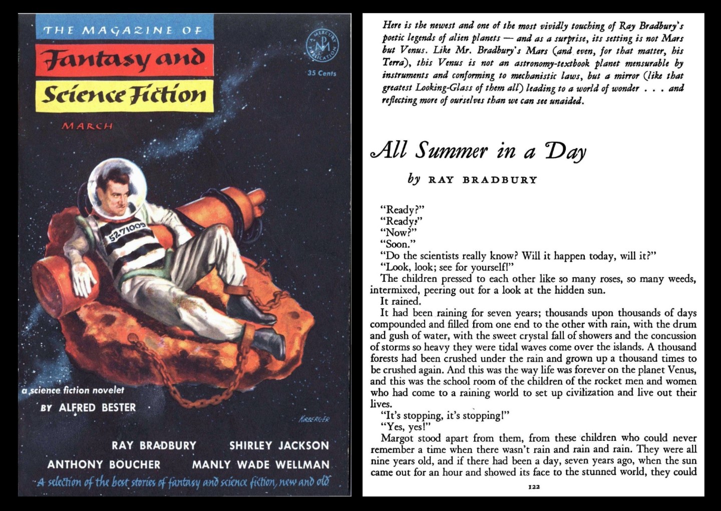 “All Summer in a Day” by Ray Bradbury – Classics of Science Fiction